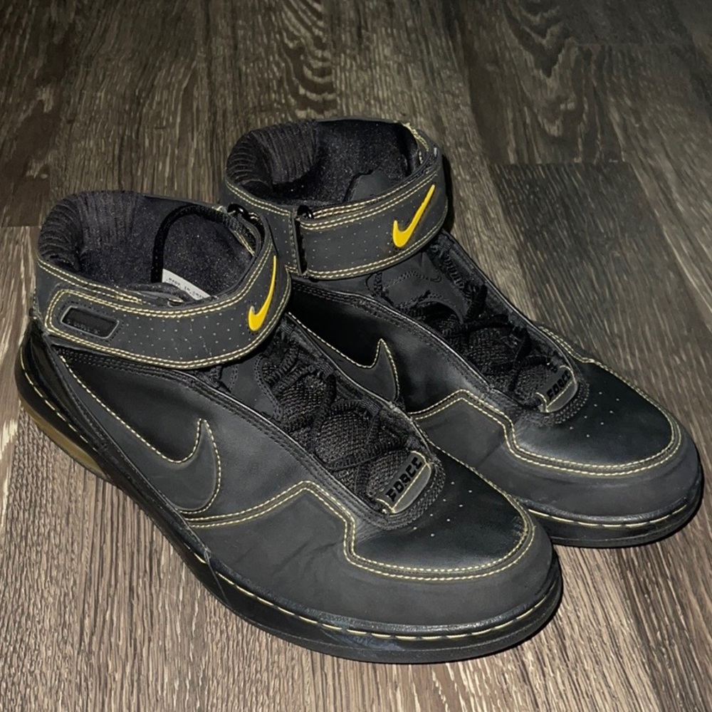 Nike 1982 Retro 2006 Air Force Mid Black Gold Men Siz… - Gem